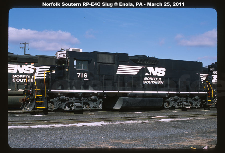Norfolk Southern (NS) #716 RP-E4C Slug – Switchman Images
